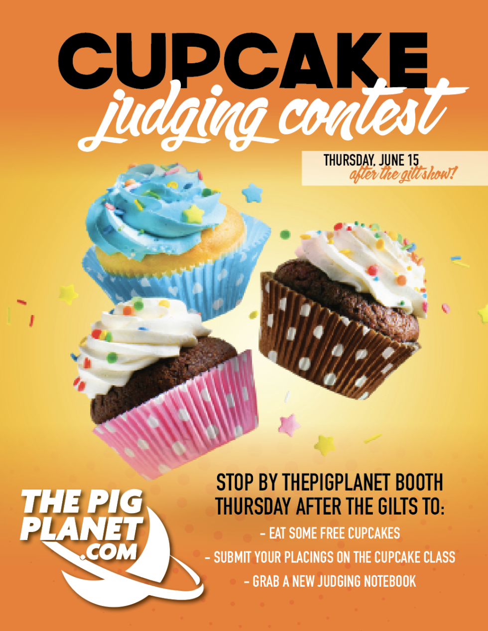 Cupcake Judging Contest - The Pig Planet